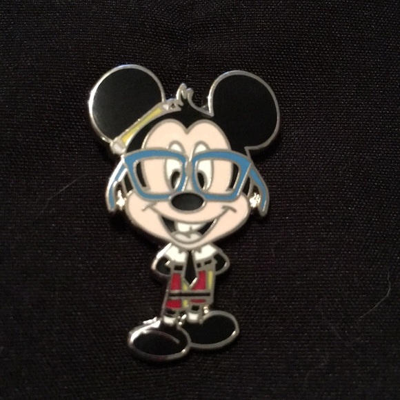 Disney | Jewelry | 42 Disney Nerd Mickey Trading Pin | Poshmark